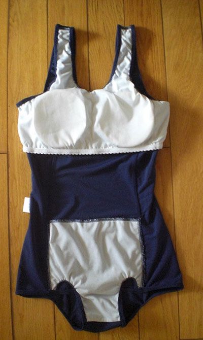 Sukumizu Sexy Cosplay Japanese School Swimsuit Swimwear Blueandwhite