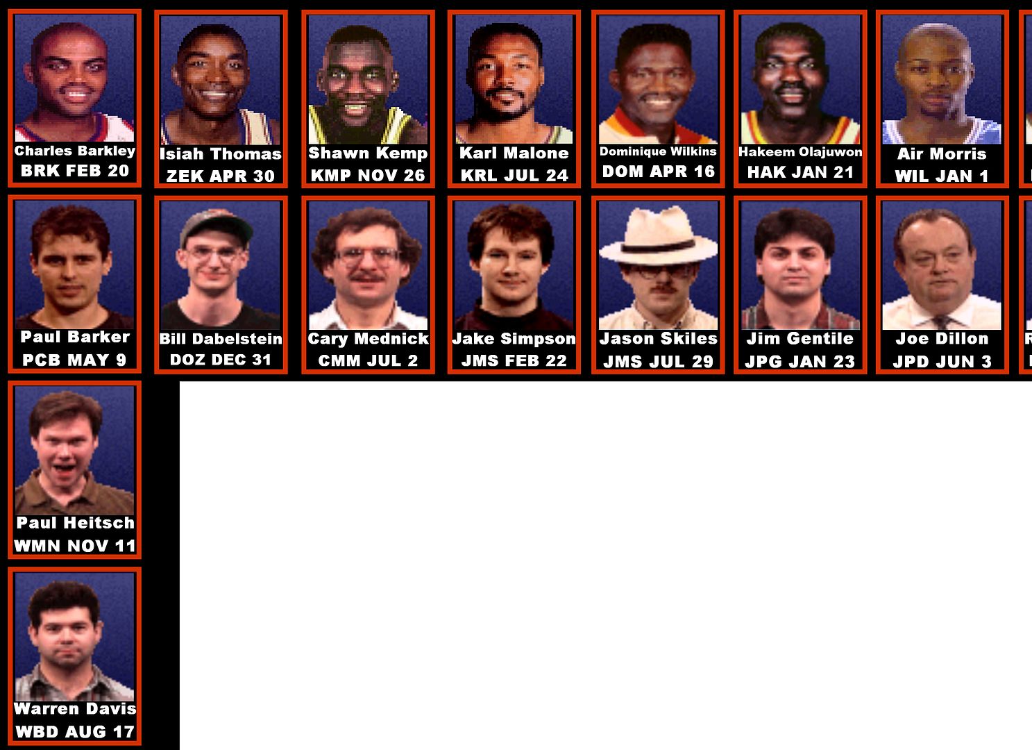 NBA Jam: TE Secret Character Bezel | Museum of the Game ...