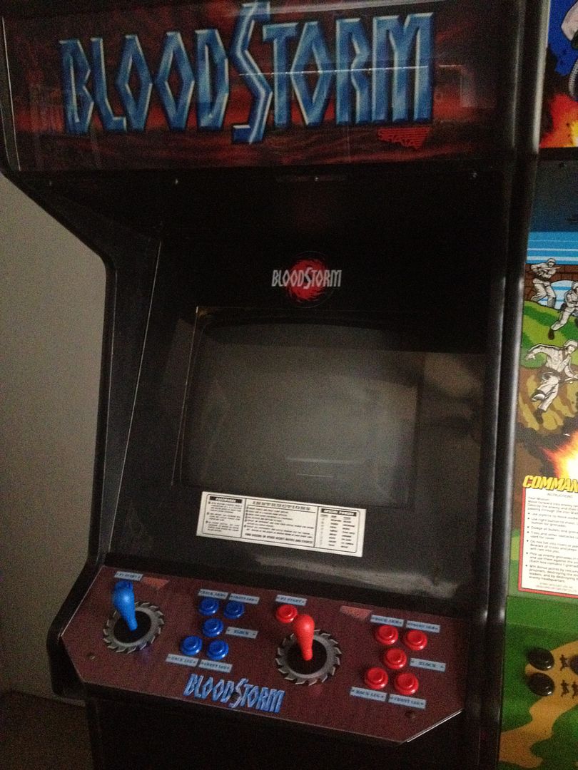 BloodStorm 19" Custom Bezel/Instruction Card | Museum of the Game ...