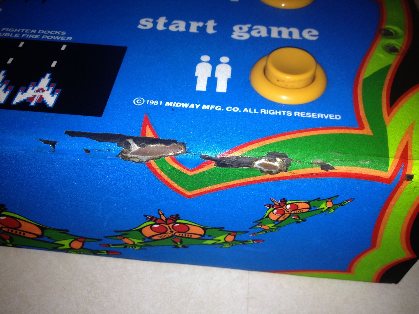 Attn Tighe: Galaga Control Panel Touch Up | Museum of the Game ...