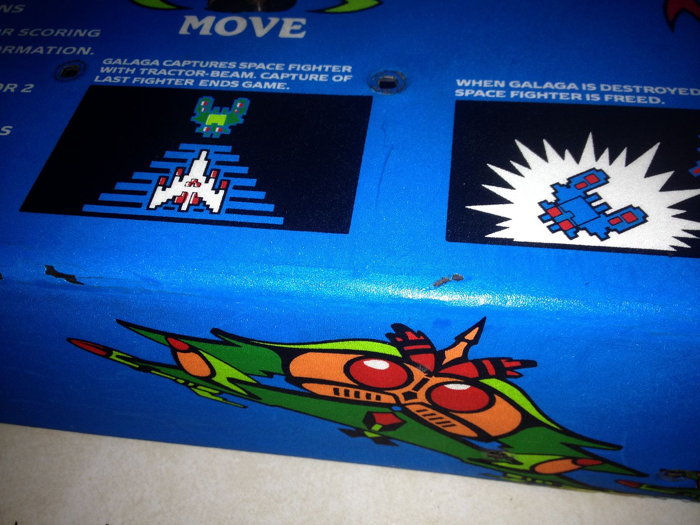 Attn Tighe: Galaga Control Panel Touch Up | Museum of the Game ...