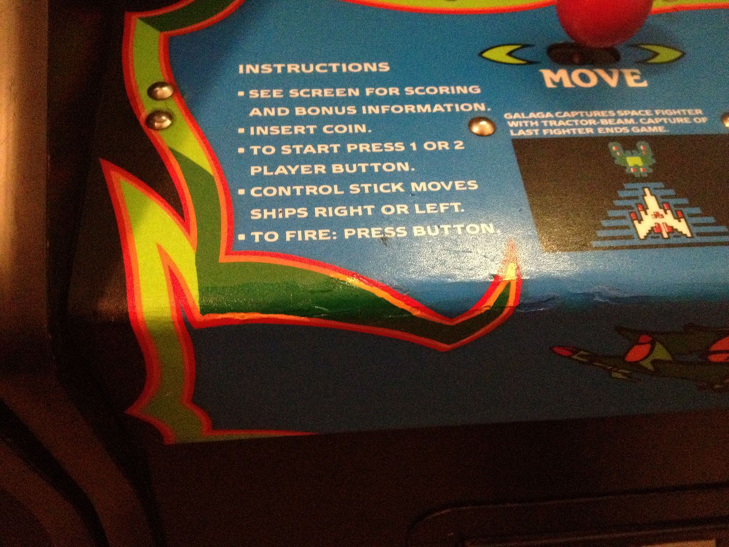 Attn Tighe: Galaga Control Panel Touch Up | Museum of the Game ...