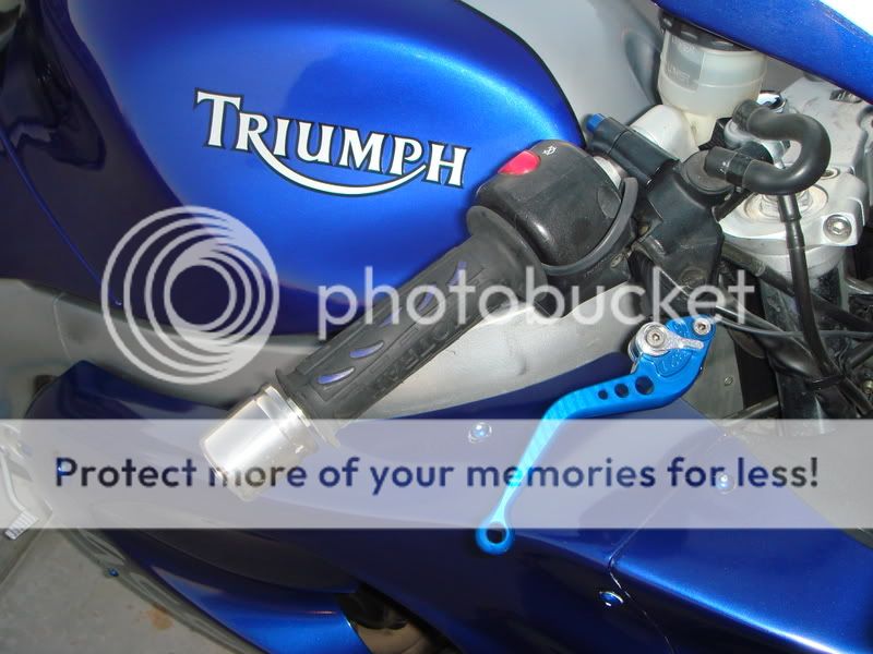 Pazzo Racing Levers - aluminum or anodized blue? | Triumph Rat ...