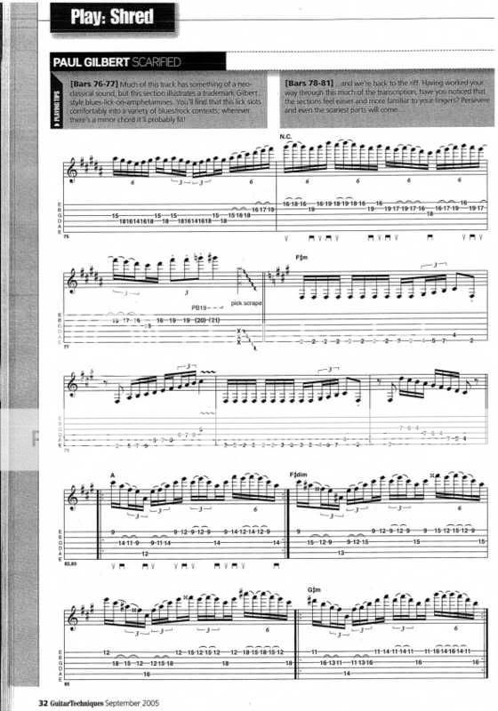 Scarified-Paul Gilbert question - forum topic | Ultimate Guitar